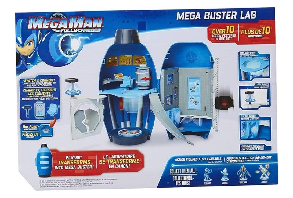 Mega Man Fully Charged Mega Buster Transforming Lab Playset | eBay
