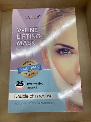 LAUER V-Line Shaped Slimming Lifting Mask for Face & Chin Line 25 Pack ...