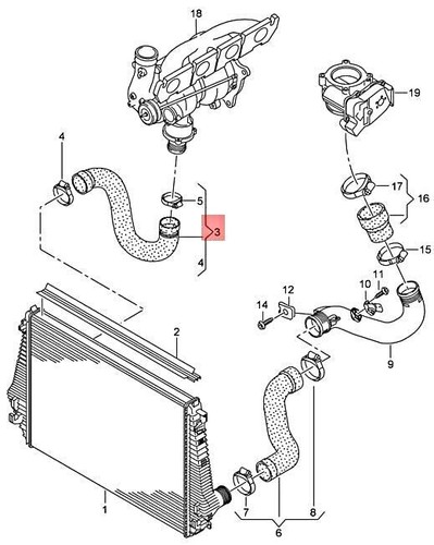 Amarok Twin CAB Pressure Hose 2H0145980D Genuine for sale online | eBay
