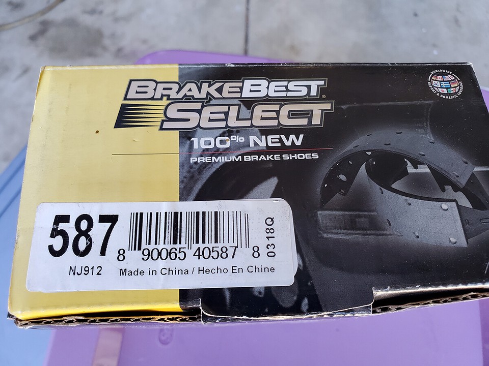 BrakeBest 587 brake shoes 9 Inch | eBay
