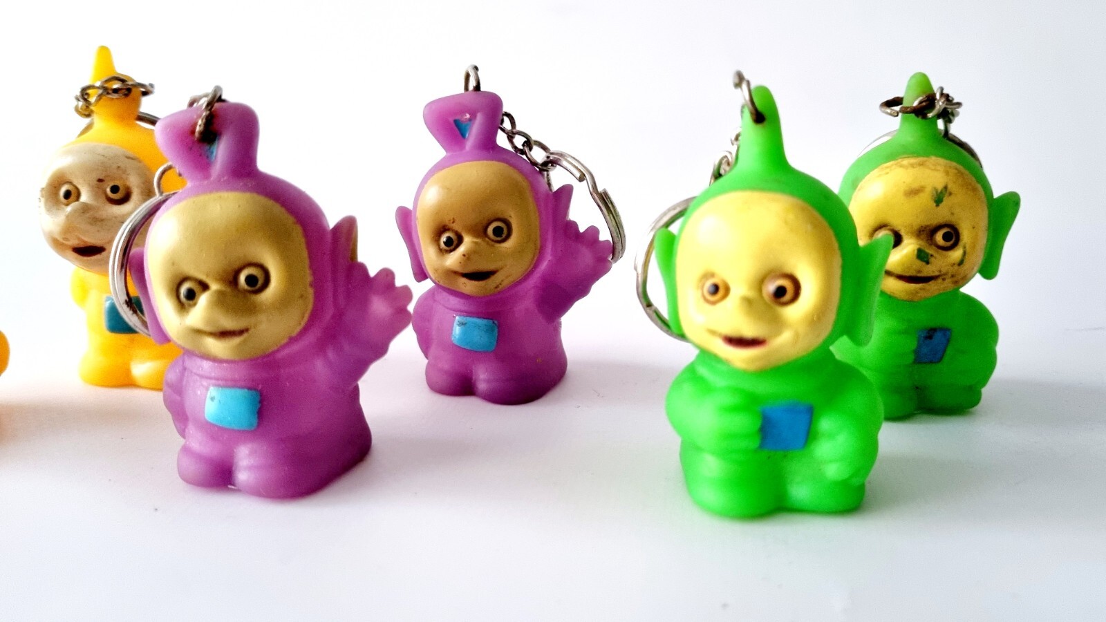 VINTAGE 1990s TELETUBBIES Keychain • Soft Squeeze Toy • RARE ...