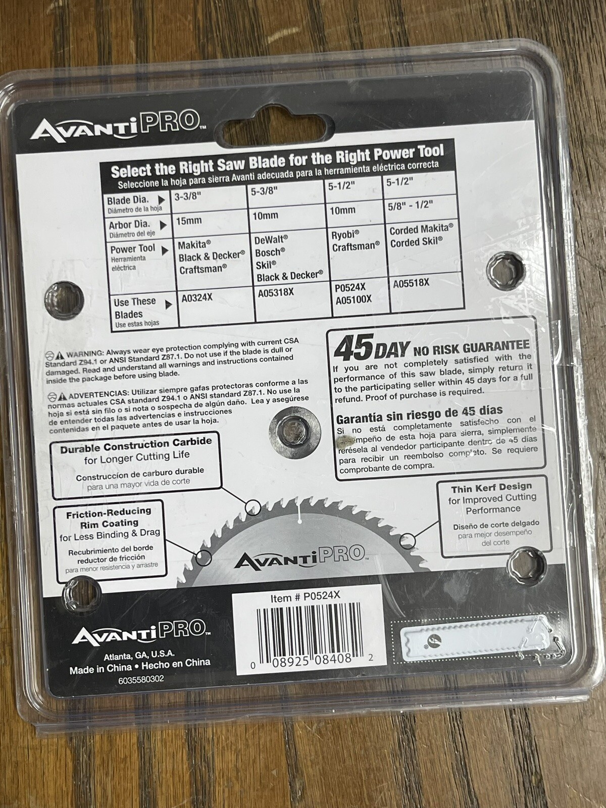 AVANTI Pro 5-1/2 in. x 24-Tooth Framing Circular Saw Blade Item ...