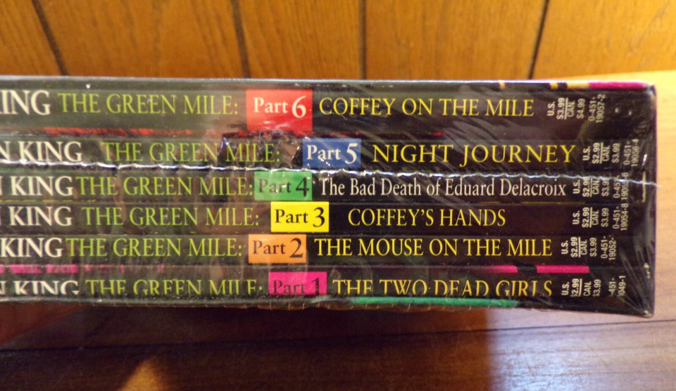Stephen King The Green Mile Box Set Vols 1-6 Sealed w/ Screen Saver ...