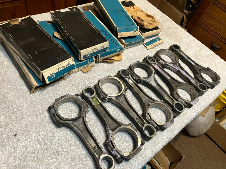 RARE NOS 1967 1968 Corvette L88 Dimple Rods HD 427 Set of 8 GM 3909846 ...