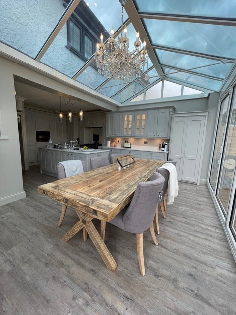 Reclaimed Pine Wood Farmhouse Dining Table