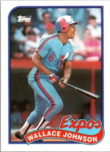 1989 Topps #138 Wallace Johnson First Base Montreal Expos FREE shipping ...