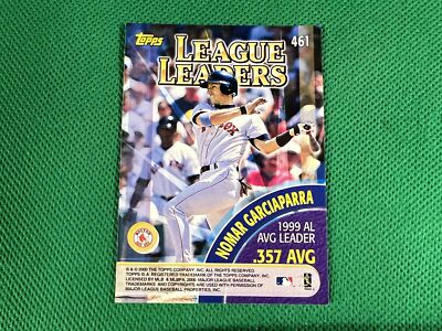 2000 Topps #461 Larry Walker Nomar Garciaparra LL Boston Red Sox ...