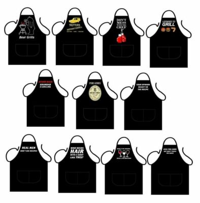 Novelty BBQ Aprons Rude Funny Chef Cooks Kitchen Birthday Party Apron ...