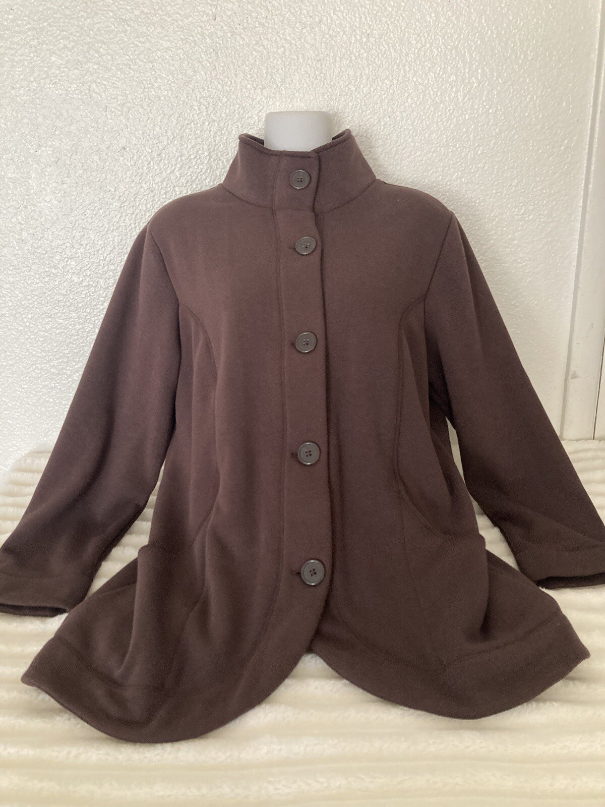 Denim & Co. Women’s Lush Lined Long-Sleeve Curved Hem Jacket Indigo ...