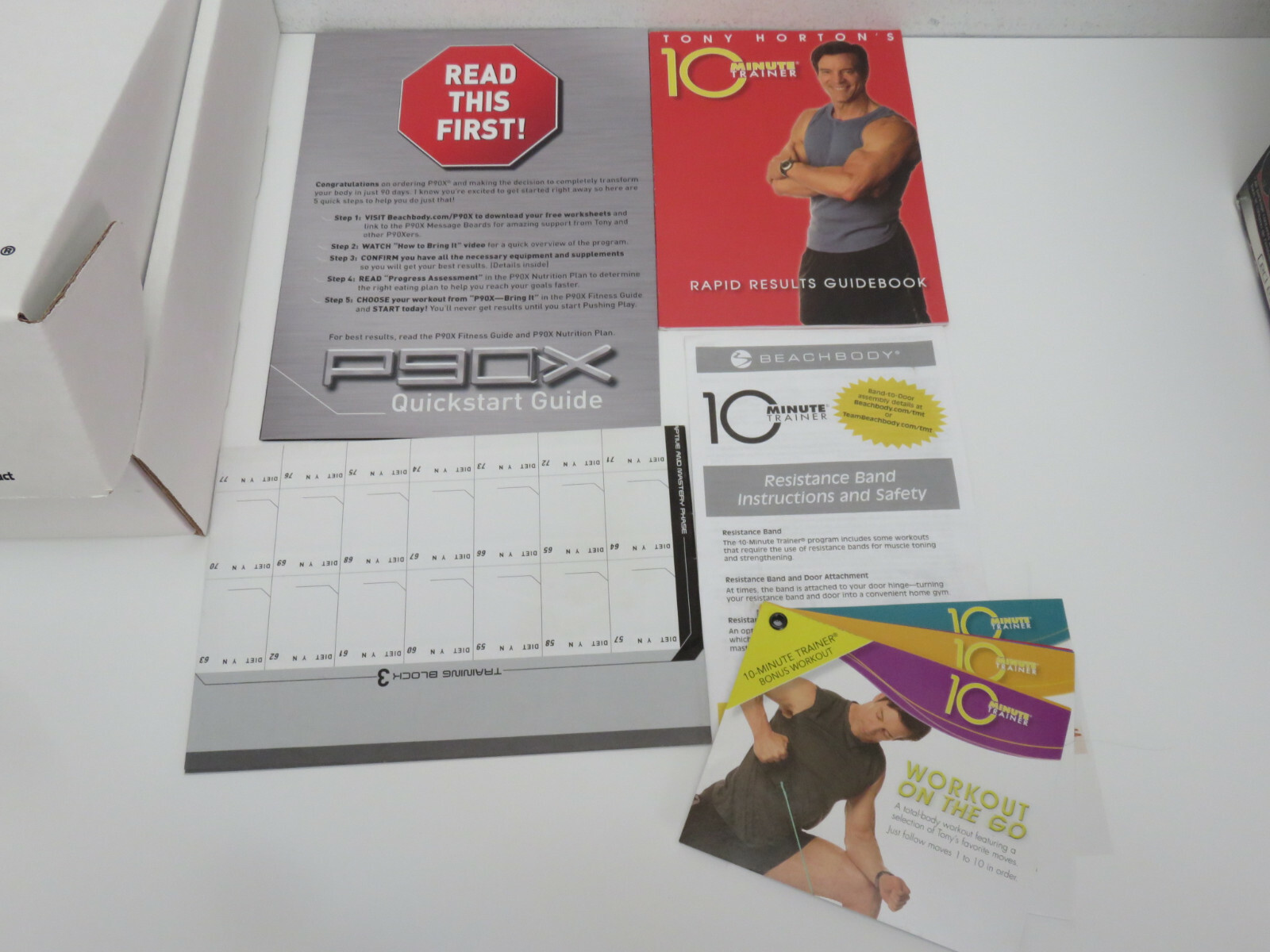 P90X EXTREME HOME FITNESS WORKOUTS 12 DVD TRAINING SET COMPLETE BOXED ...