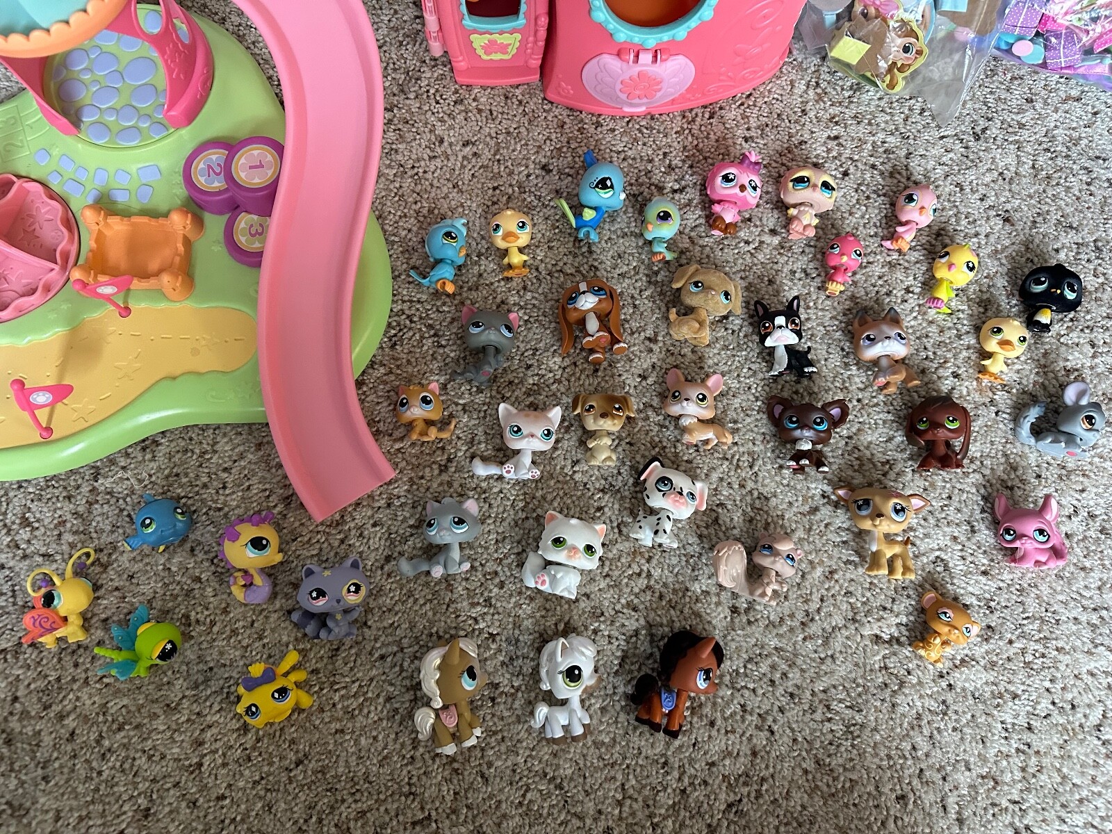Large Lot 175 LPS Littlest Pet Shop 2007 Pieces (40 Pets 133 Items 2 ...