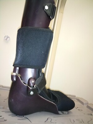 Left AFO Brace Polio Ankle Foot Orthosis Custom Thermoplastic With Pads ...