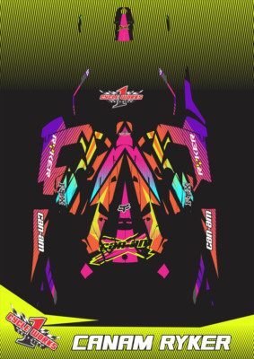 Can-Am Ryker 2019 - 2021 Full Body DECAL Graphic Sticker Decal VECTOR ...