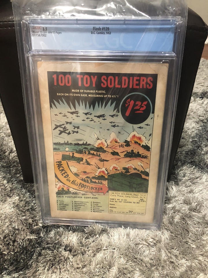 The Flash # 139 CGC 3.5 1st Appearance Reverse-Flash (Prof. Zoom) (1963 ...