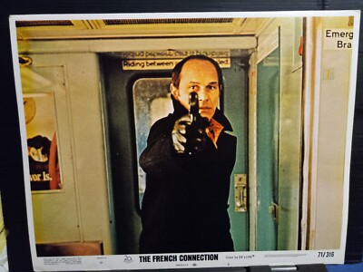 Lobby Card 1971 THE FRENCH CONNECTION Marcel Bozzuffi gun at us classic ...