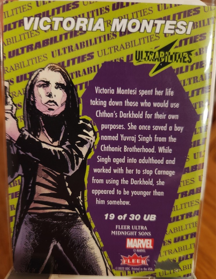 Fller Ultra Midnight Sons - Ultrabilities - Victoria Montesi | eBay