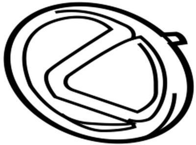90975-02107 Toyota Emblem, radiator grille (or front panel) 9097502107 ...