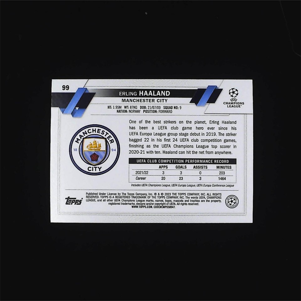 2022-23 UEFA Jade Edition ERLING HAALAND Manchester City | eBay