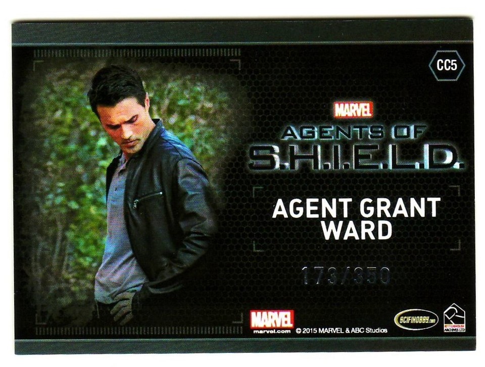 MARVEL AGENTS OF SHIELD SEASON 1 COSTUME CARD CC5 AGENT GRANT WARD 173 ...