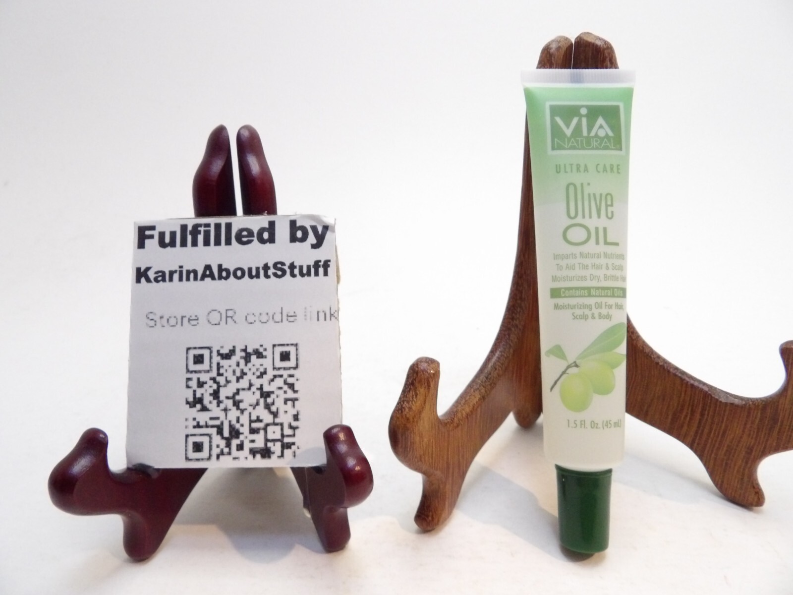 Via Natural Ultra Care Olive Oil 1.5 Fl Oz Moisturizing Oil for Hair ...