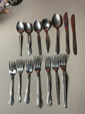 Silverware Flatwear Set Miss Matched Brands Stainless Steel | eBay