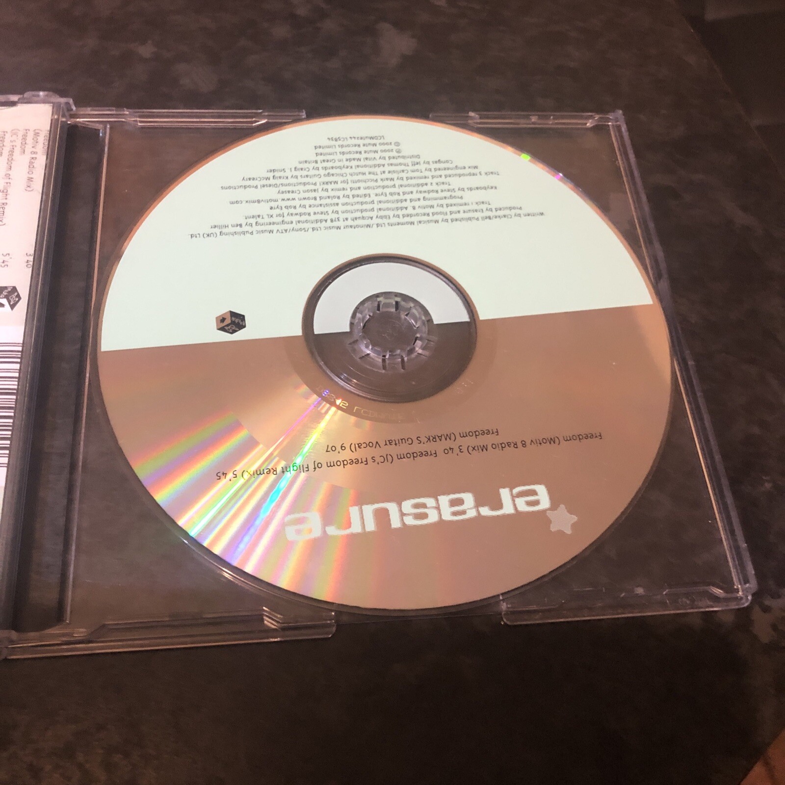 Erasure - Freedom Remixes - 3 Track CD Single 2000 Mute Records ...