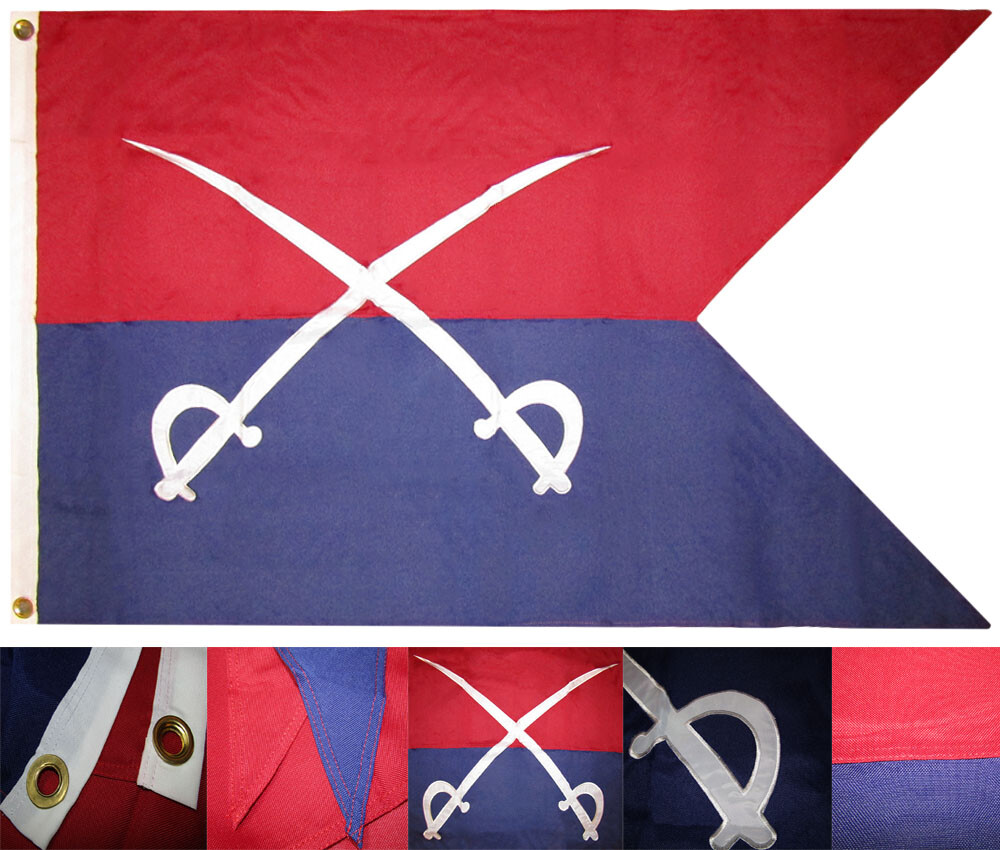 2x3 Embroidered Sewn General Custer 600D Nylon Flag 2'x3' Heavy Duty ...