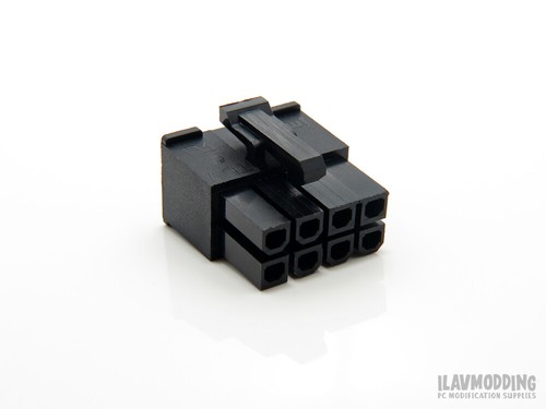 PC 8-pin PCI-E / 8-pin Modular Connector Housing Female - BLACK [1pc ...