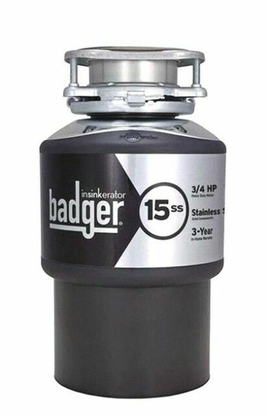 InSinkErator Badger 15SS 3/4hp 120V Garbage Disposal for sale online | eBay