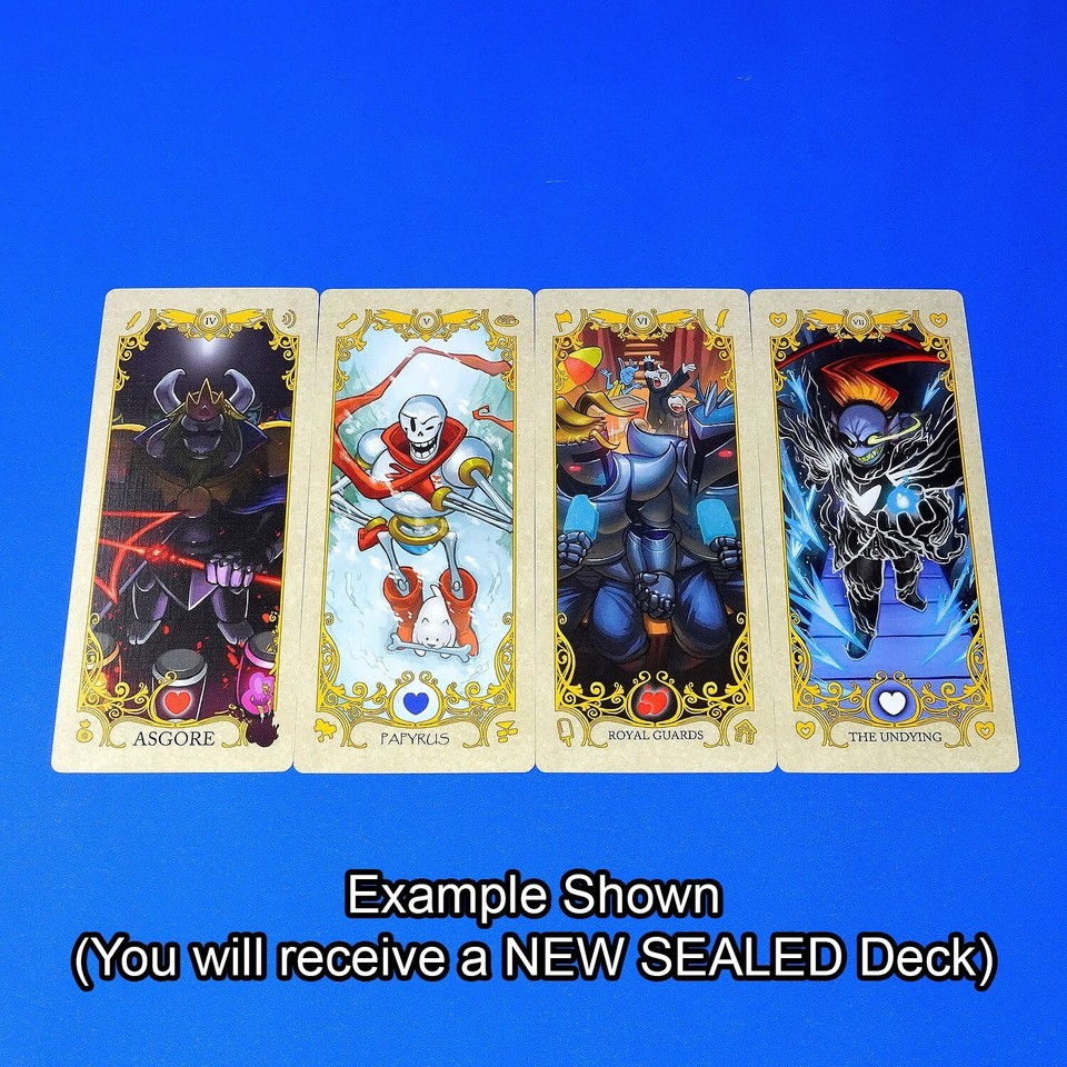 Undertale Tarot Card Deck Art Print Set of 36 Sans Papyrus Flowey ...