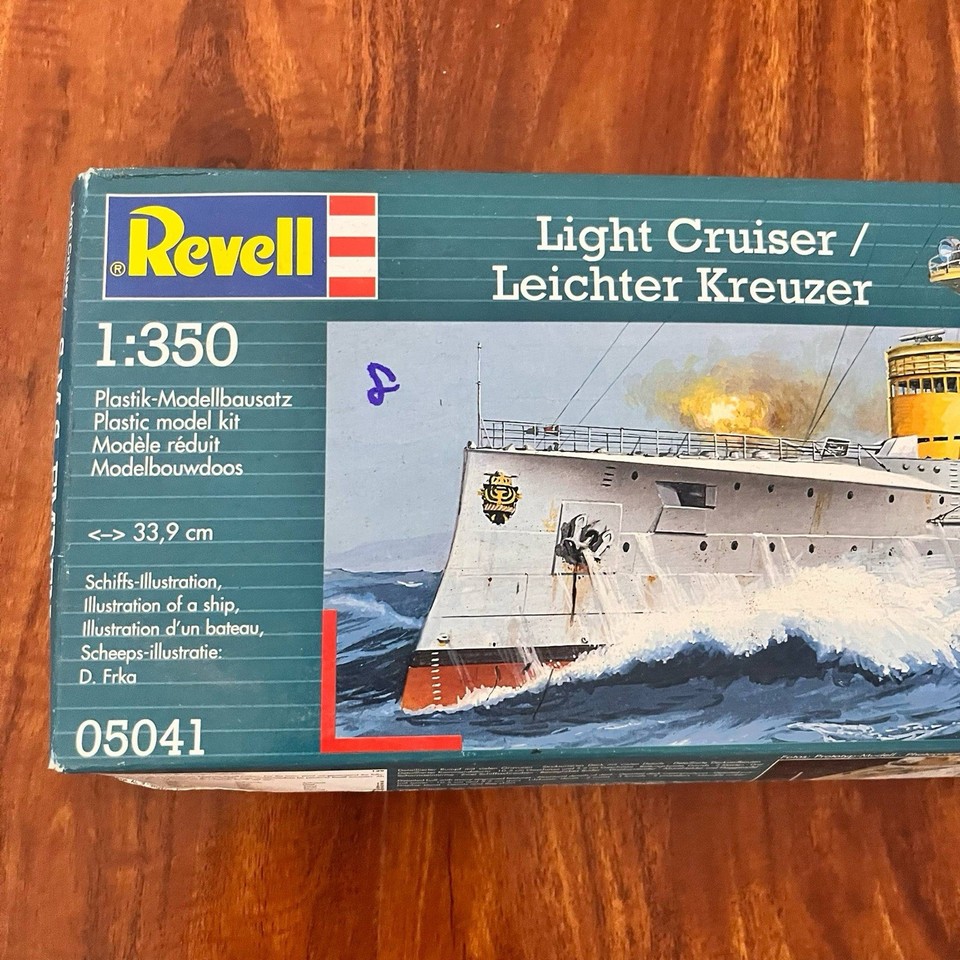 Vintage Revell 1:350 SMS Emden Light Cruiser Plastic Model Kit - NEW ...