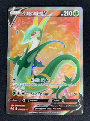 Serperior V 170/195 Silver Tempest Ultra Rare Holo Pokemon TCG Card NM ...