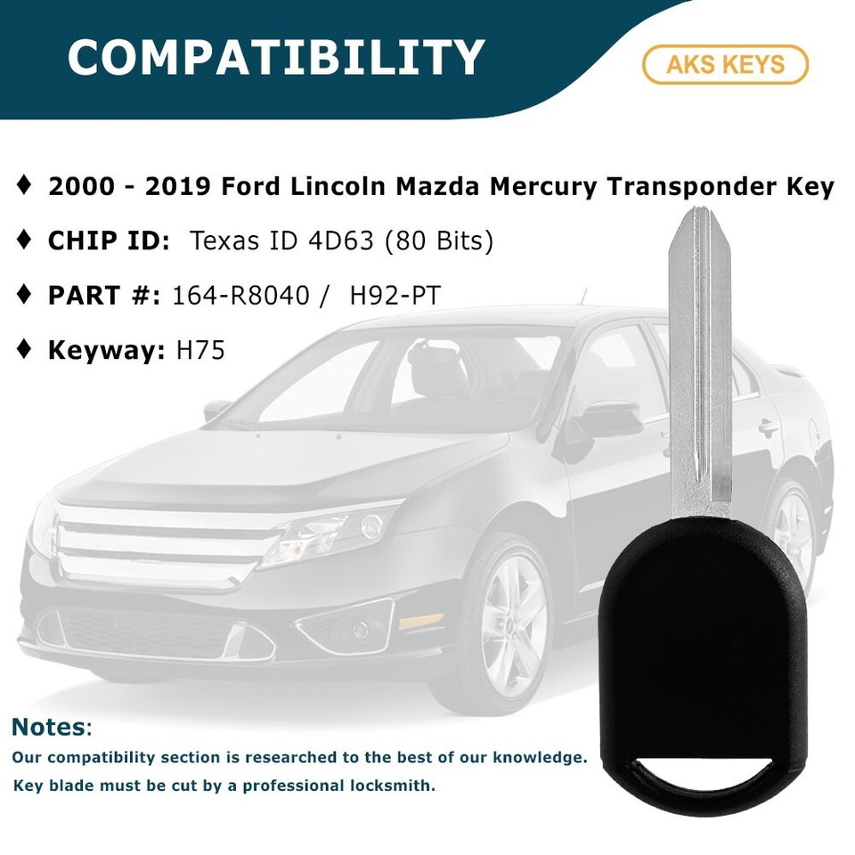 Replacement for Ford F150 F250 F350 2012 2013 2014 Ignition Chip ...