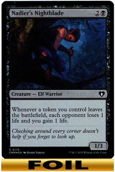 Nadier's Nightblade | FOIL | NM - Commander Masters C ( up to 48% OFF ...