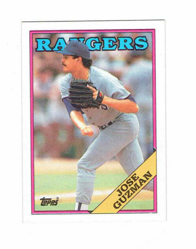Jose Guzman Texas Rangers Pitcher #563 Topps 1988 #Baseball Card | eBay