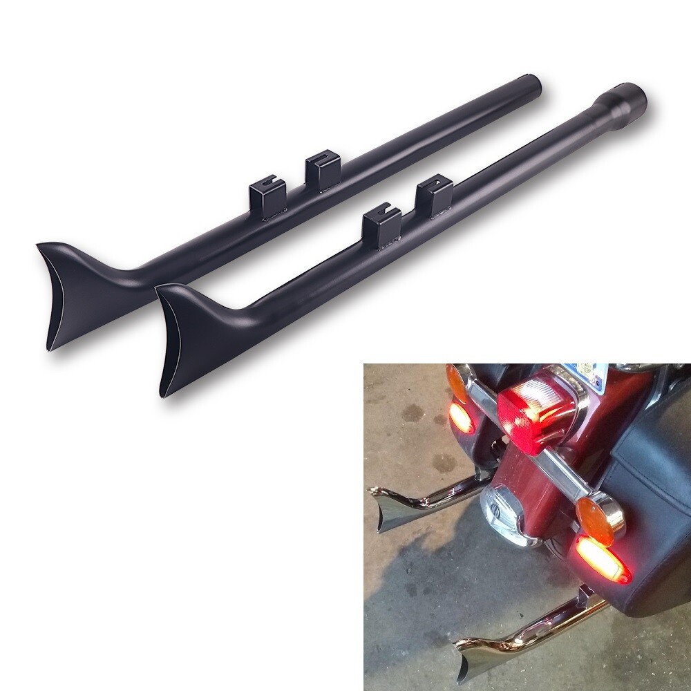 36 Inch Fishtail Exhaust for Harley 2017-UP Touring Models, Street ...