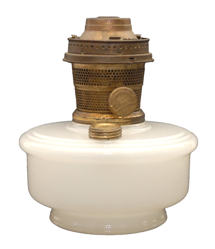 1930's ALADDIN MODEL B WHITE MOONSTONE GLASS FONT LAMP WITH BURNER | eBay