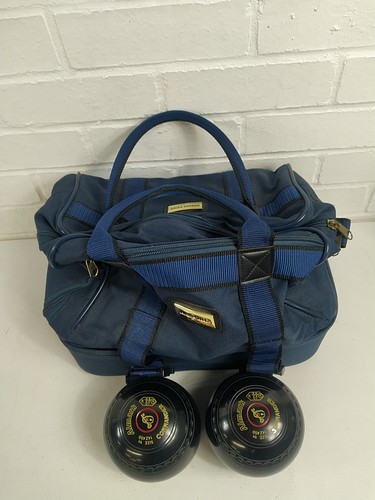 Almark Commander Lawn And Indoor Bowls x 4 Size 1H & Drakes Pride Bag ...