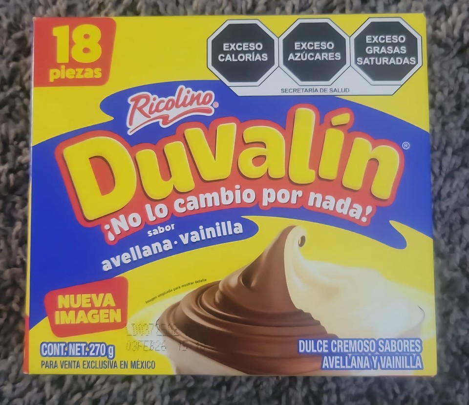 Ricolino Duvalin Assorted Flavors - 18 Pc Box - MADE IN MEXICO - MIX ...