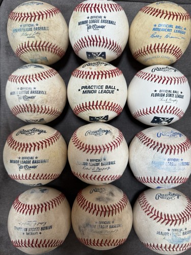 Major Minor League Florida Gulf Baseball Lot Of Dozen 12 Baseballs ...