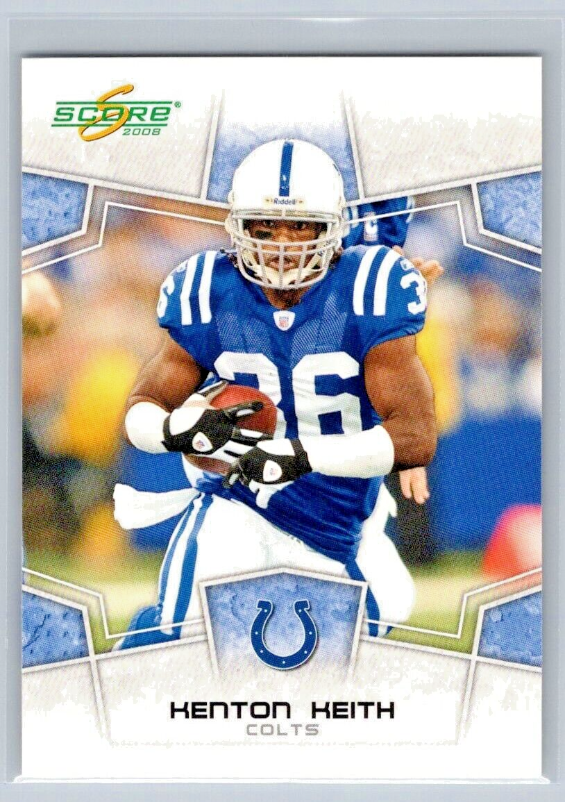 2008 Score Football - Kenton Keith - Indianapolis Colts - Base - #133 ...