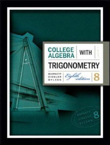 College Algebra with Trigonometry 9780073312644| eBay