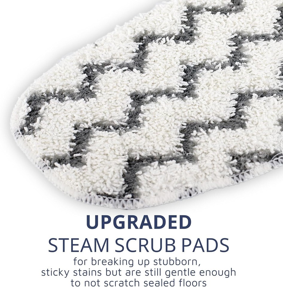 Washable Microfiber Steam Mop Replacement Pads - 4 Pack for Various ...