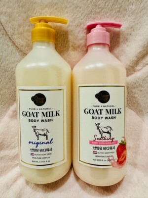 AEKYUNG SHOWERMATE (K-Beauty) Goat Milk Body Wash Original & With ...