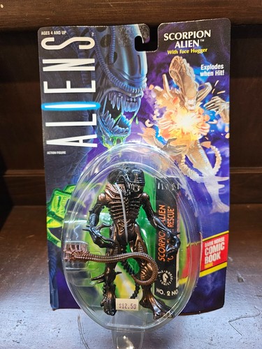VINTAGE 1992 Kenner Aliens Scorpion Alien w/ Face Hugger Action Figure ...