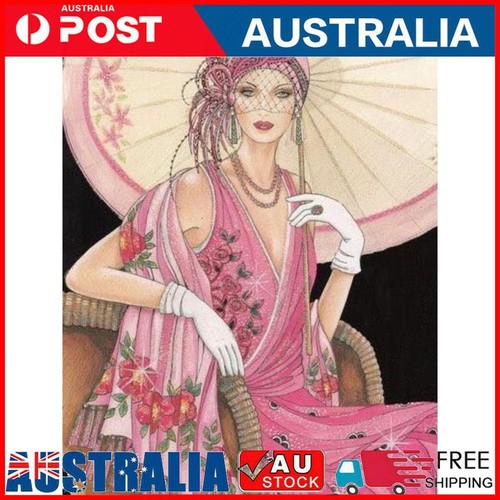 5D Kit Rhinestone Pictures DIY Dignified Lady Full Round Drill Diamond ...