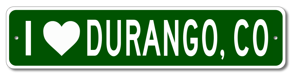 Custom City Limit Sign I Love DURANGO COLORADO Personalized Decor ...