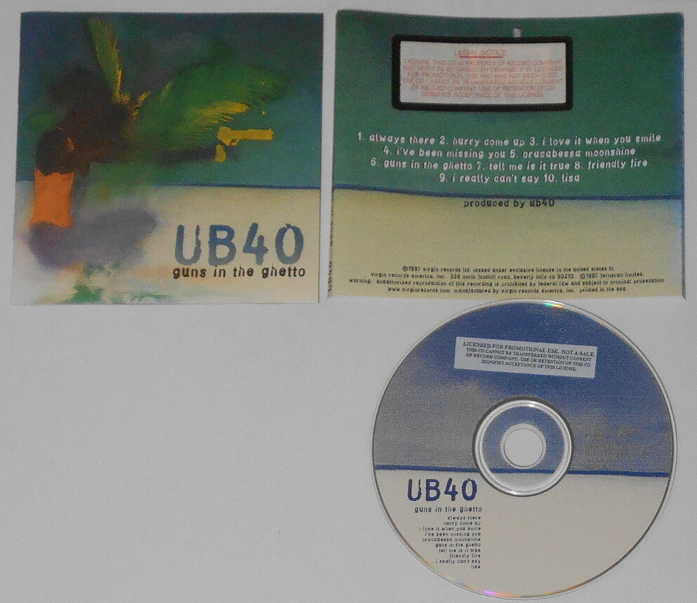 UB40 - Guns In the Ghetto - original 1997 U.S. promo label cd | eBay