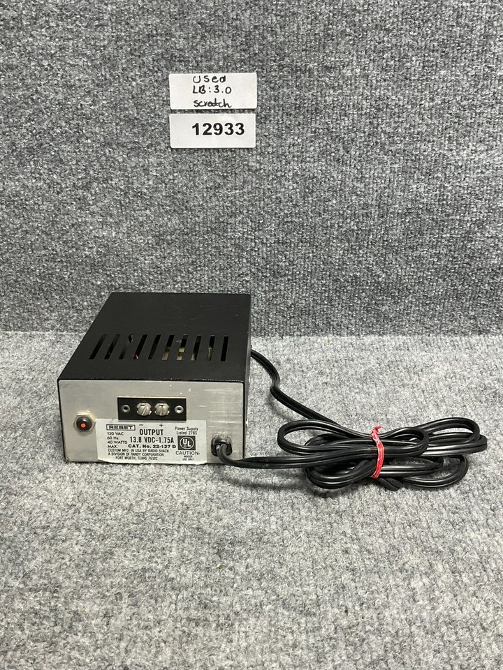 Micronta 278S Regulated 120VAC to 12VDC Power Supply Converter 13.8 VDC ...