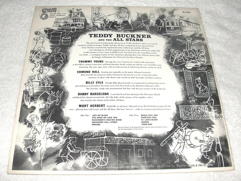 Teddy Buckner& The All Stars, 1960's Dixieland Jazz LP, Nice EX ...